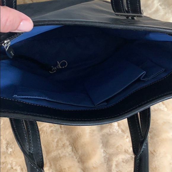 Tumi | Bags | Tumi Signature Collection Black Monogram Tote | Poshmark